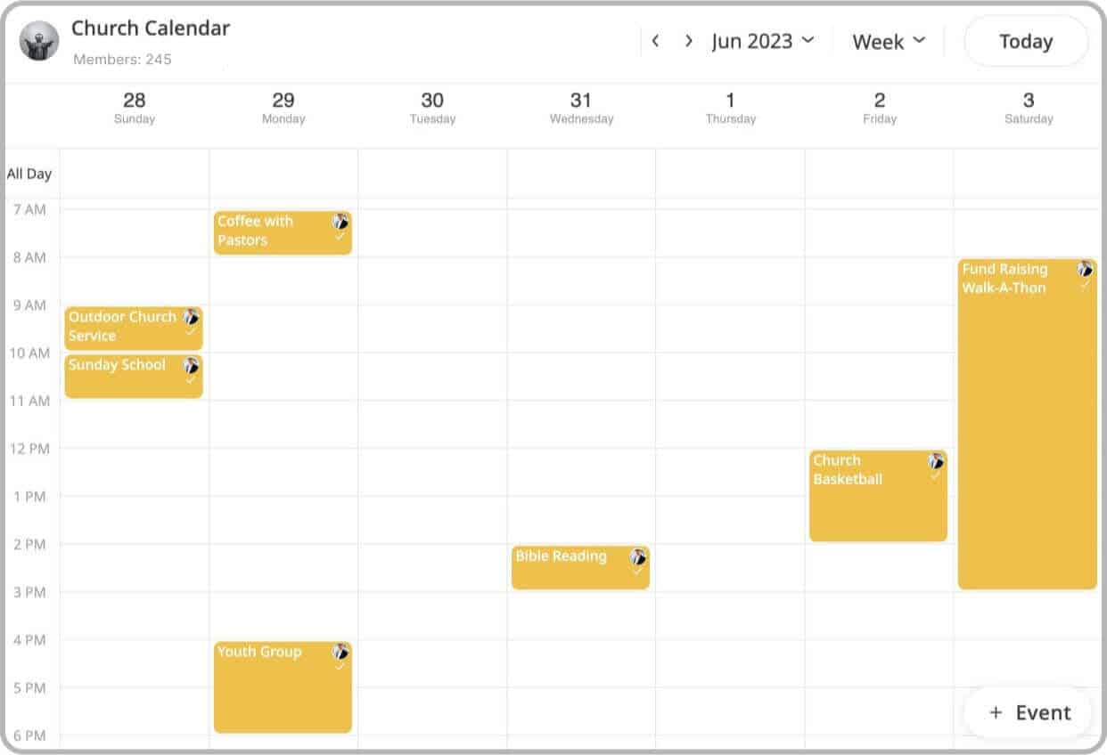 Community Calendar with GroupCal - shared community events