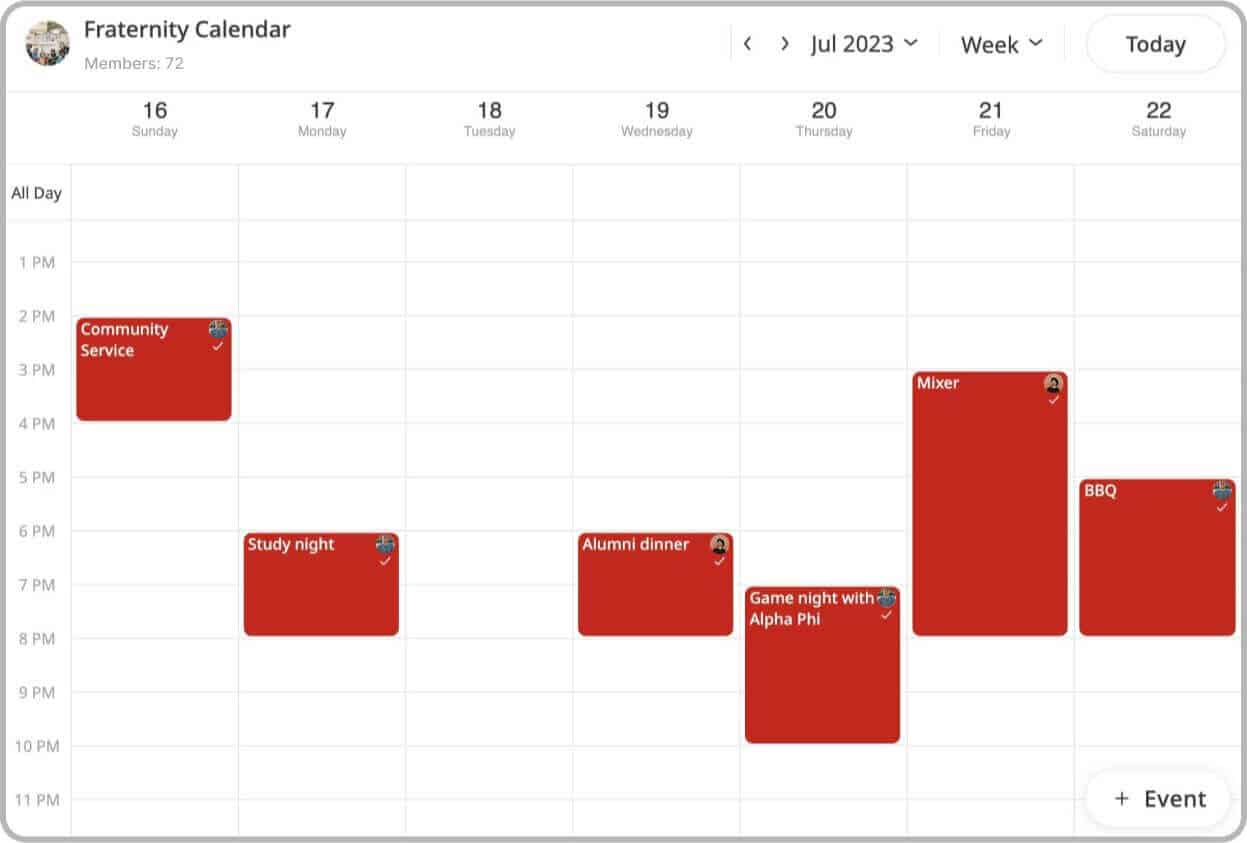 Community Calendar with GroupCal - shared community events