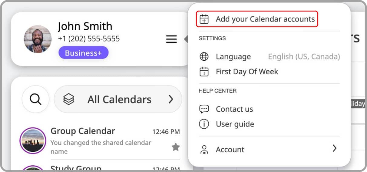 How to add and share your Google Calendar Account in GroupCal